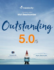 Quiet Beachfront Location on Muri Beach | Muri Beachcomber