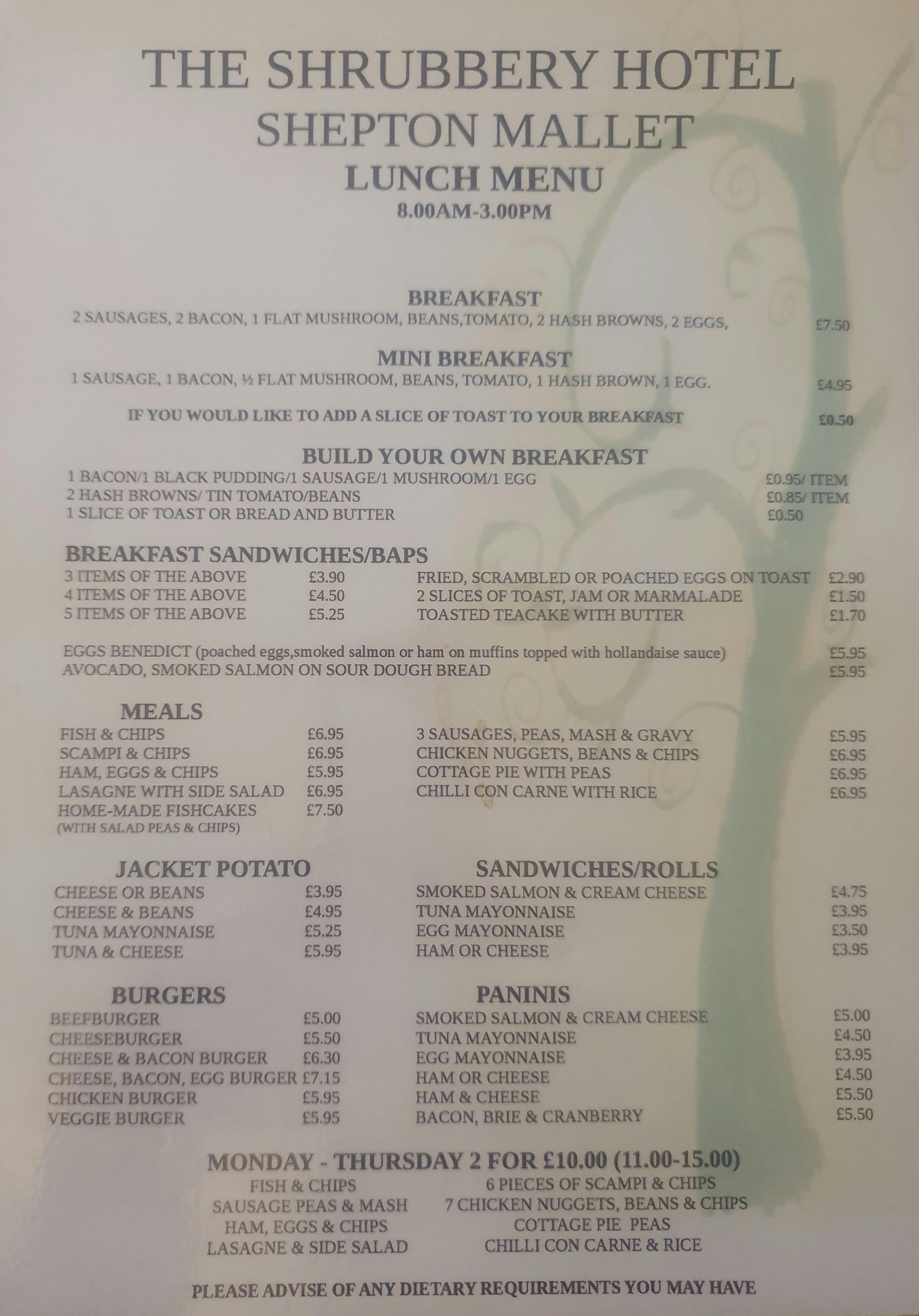 | The Shrubbery Hotel